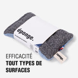 Éponge lavable grattante et absorbante couleur bleue ou noire