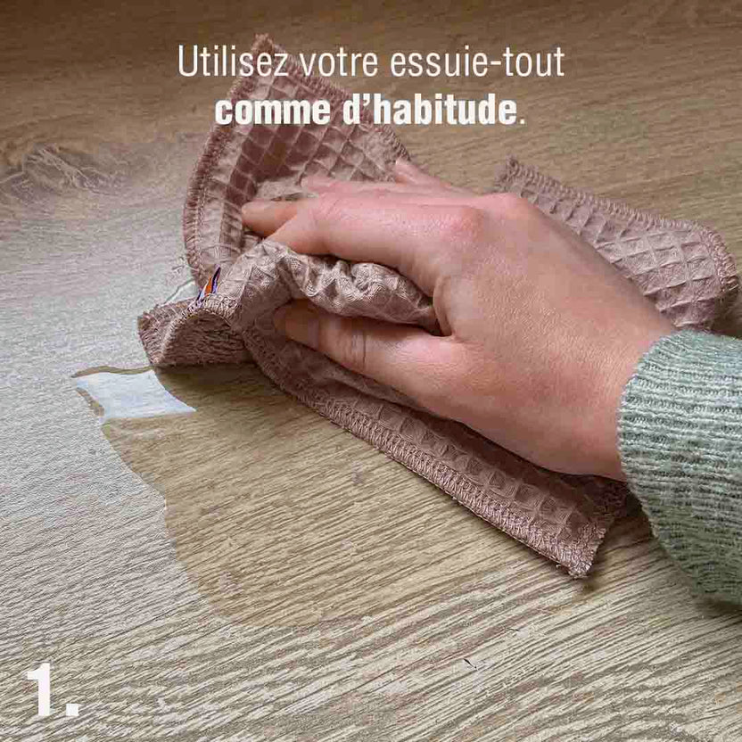 Essuie-tout lavable lavable et réutilisable - lot de 4